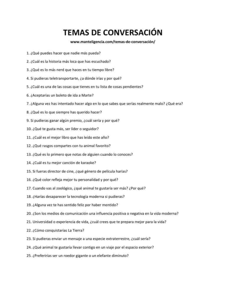 89 excelentes temas de conversación - Inicia conversaciones y conexiones